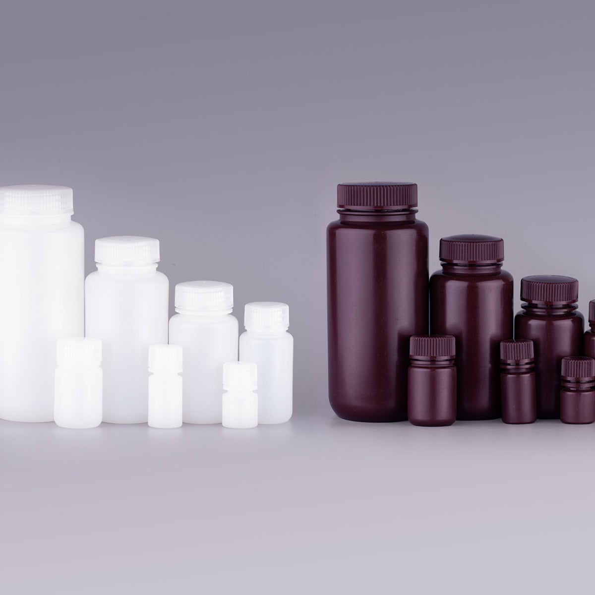 NEST Natural Color Round HDPE Storage Bottle, Wide Mouth, Sterile ...